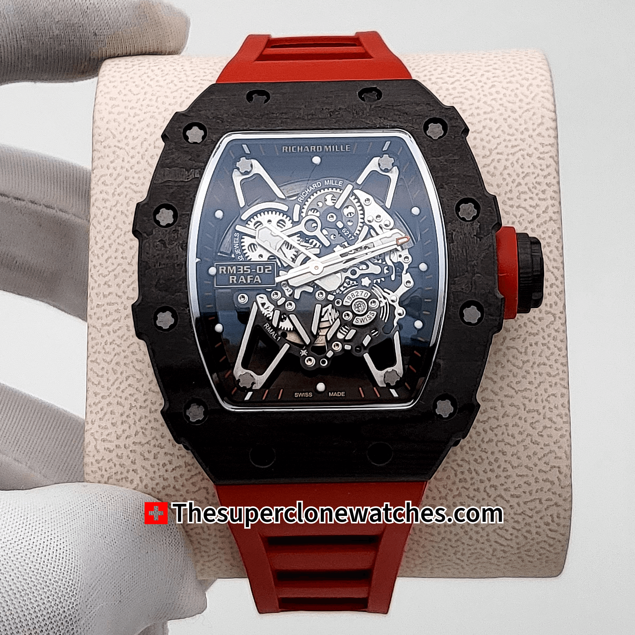 Richard Mille RM 35-02 Rafael Nadal Black Carbon TPT Exact 1:1 Super C